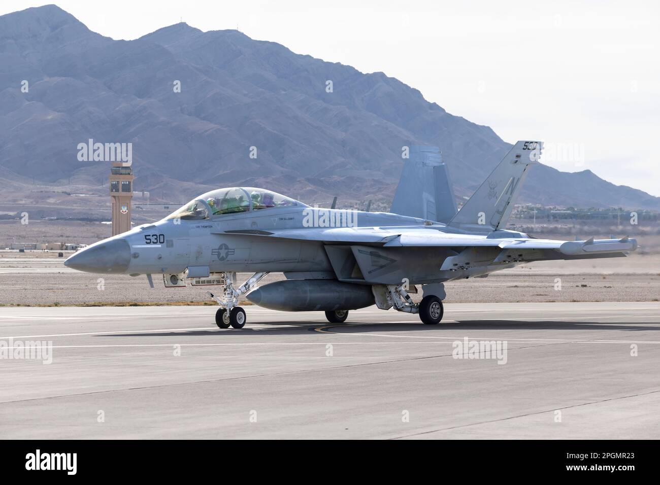 Las Vegas, NV - November 5, 2022: Navy EA-18 Growler Fighter Jet Does a ...