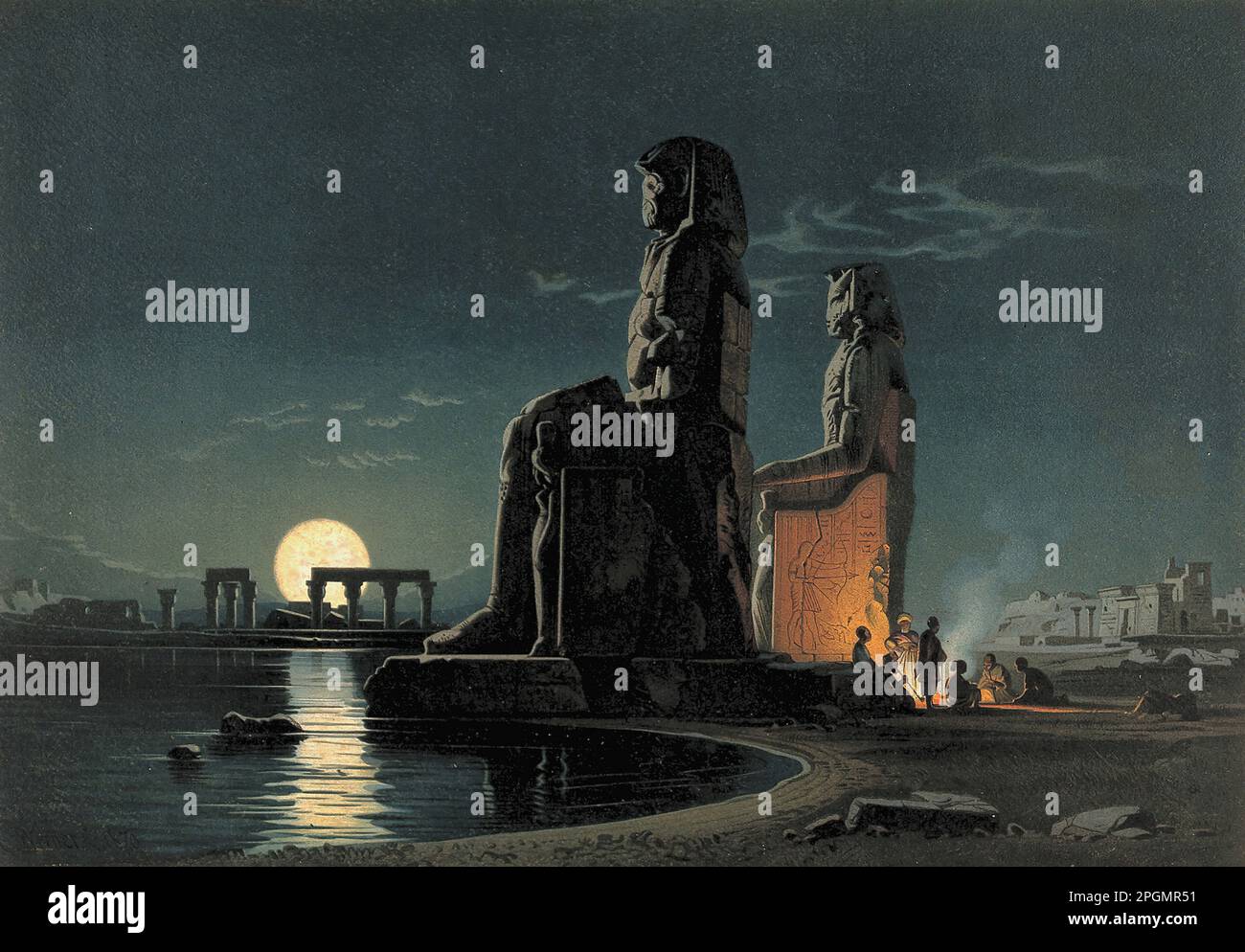 Werner Carl Friedrich Heinrich - the Statues of Memnon - German School ...