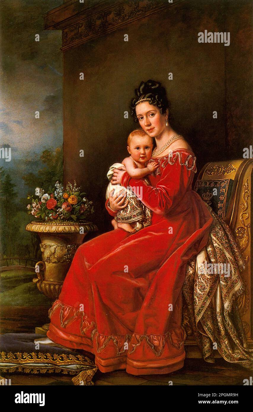 Stieler Joseph Karl - Queen Pauline - German School - 19th Century ...