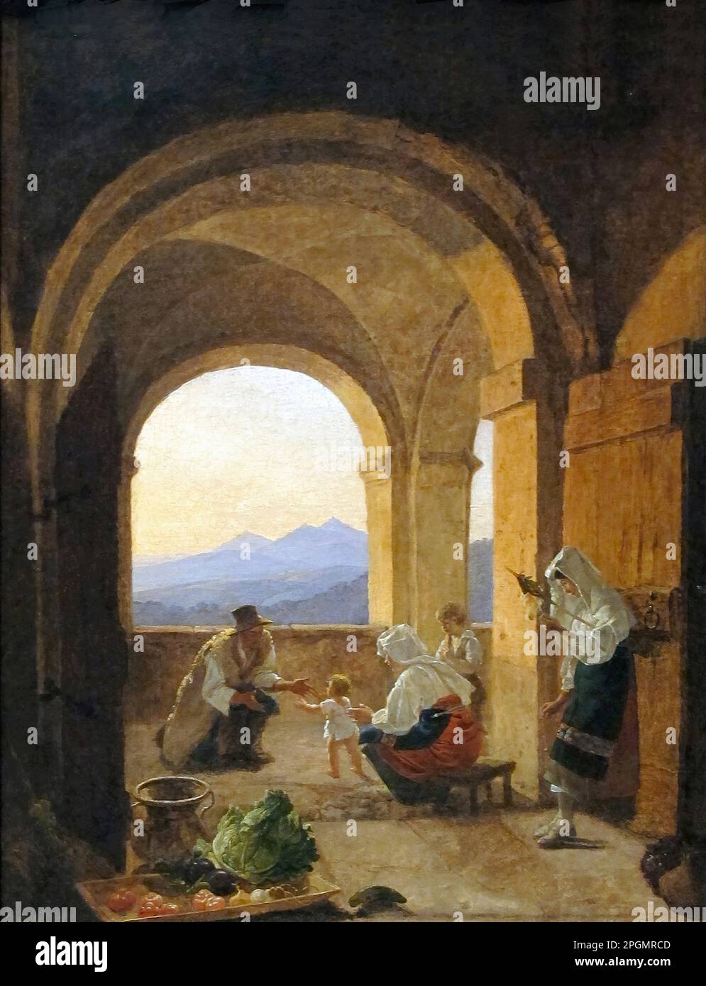 Catel Franz Ludwig - First Steps - German School - 19th Century - Catel ...