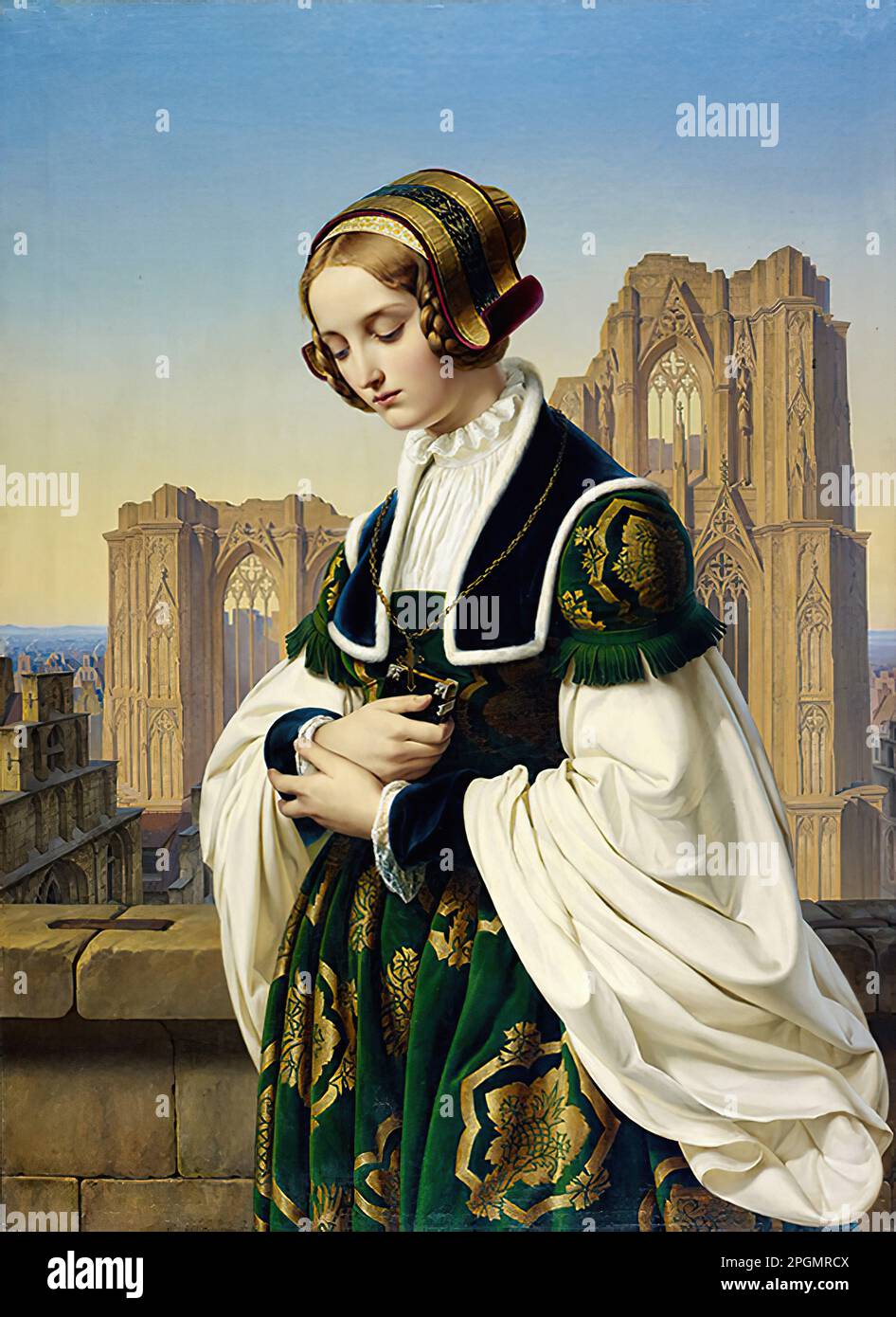 Blanc Louis Ammy - the Churchgoer - German School - 19th Century ...