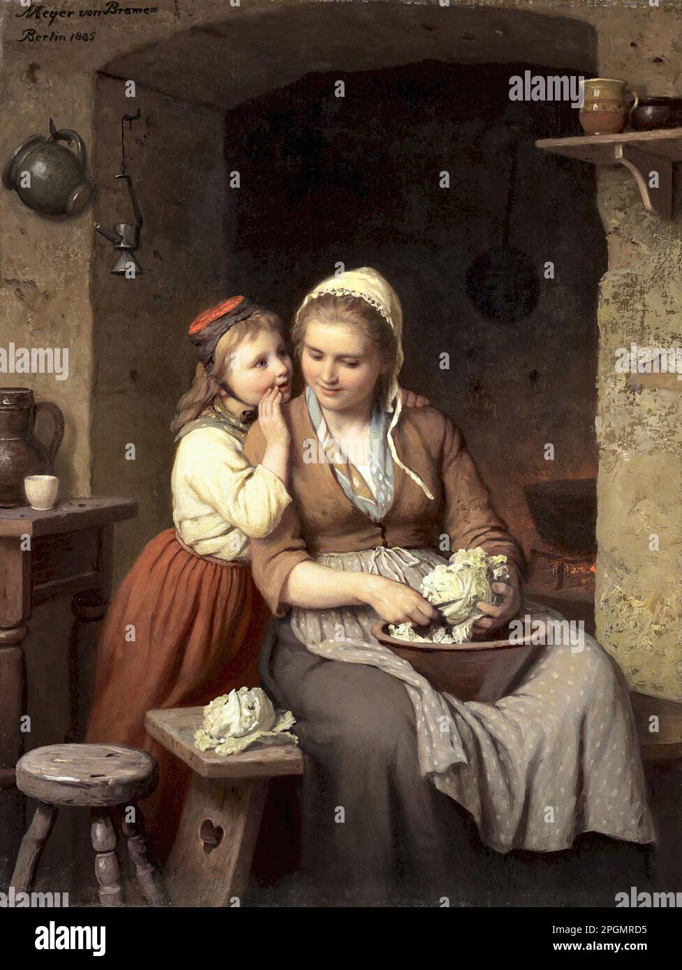 Bremen Johann Georg Meyer Von - The Great Secret - German School - 19th ...