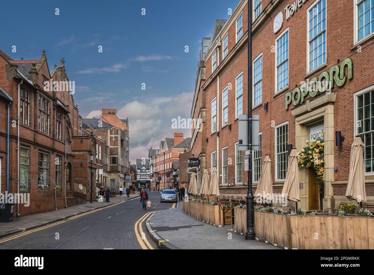 22.03.2023 Chester, Cheshire, UK. Chester's abundance of quaint tea and ...