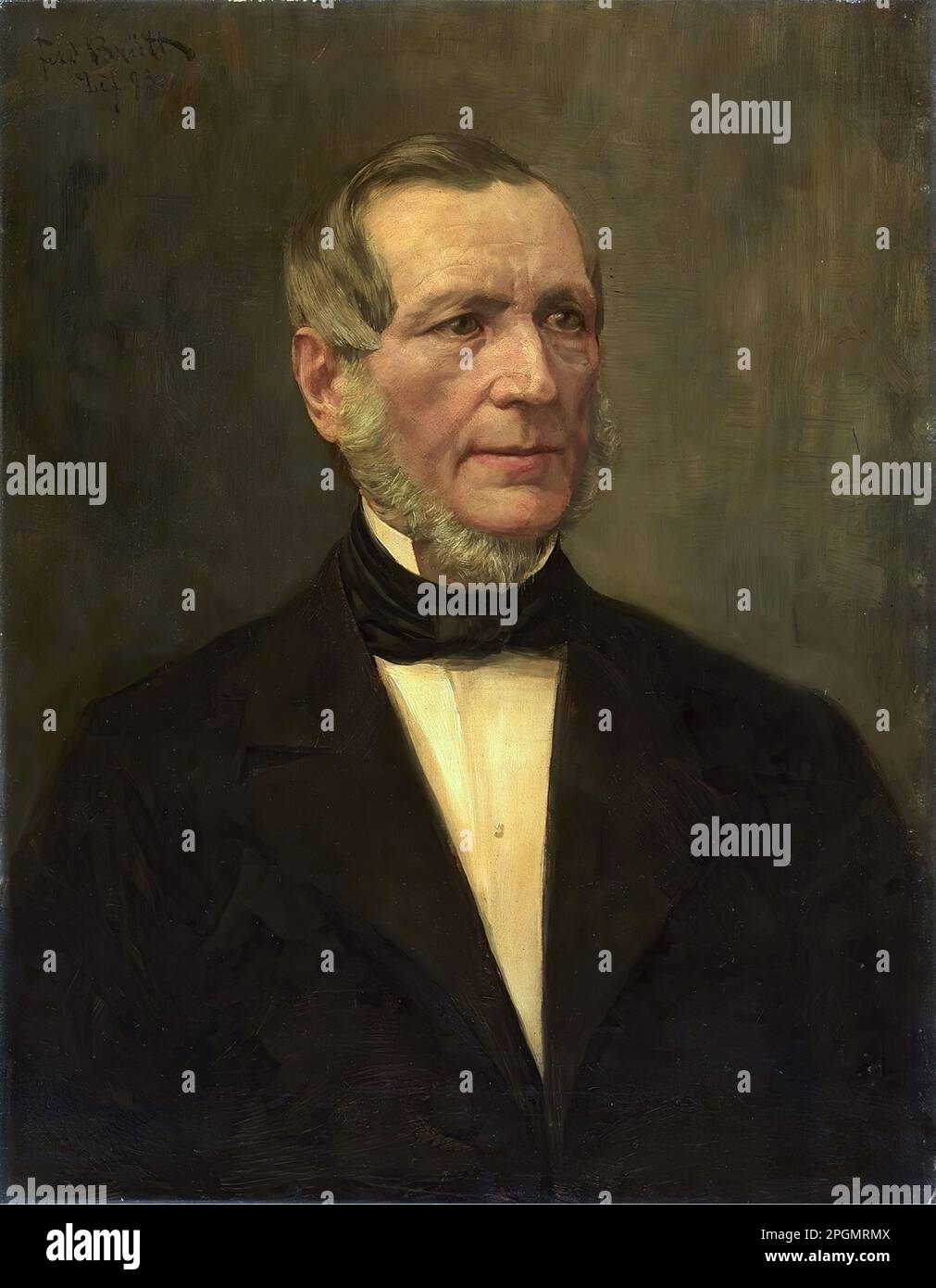 Brütt Ferdinand - Portrait of a Gentleman - German School - 19th ...