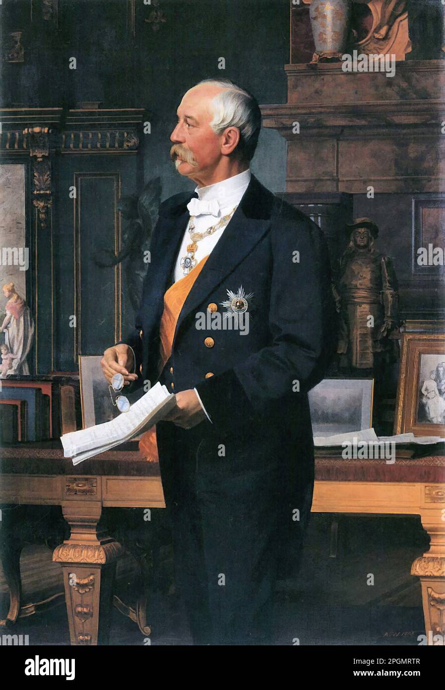 Werner Anton Von - Portrait Of The Chief Of The Civil Cabinet Wilhelm ...
