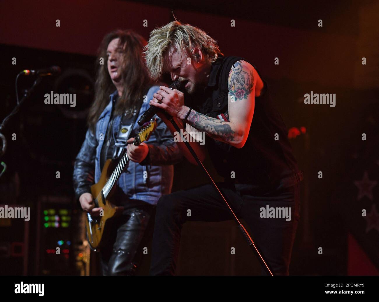 Fort Lauderdale FL, USA. 22nd Mar, 2023. Skid Row performs during The ...