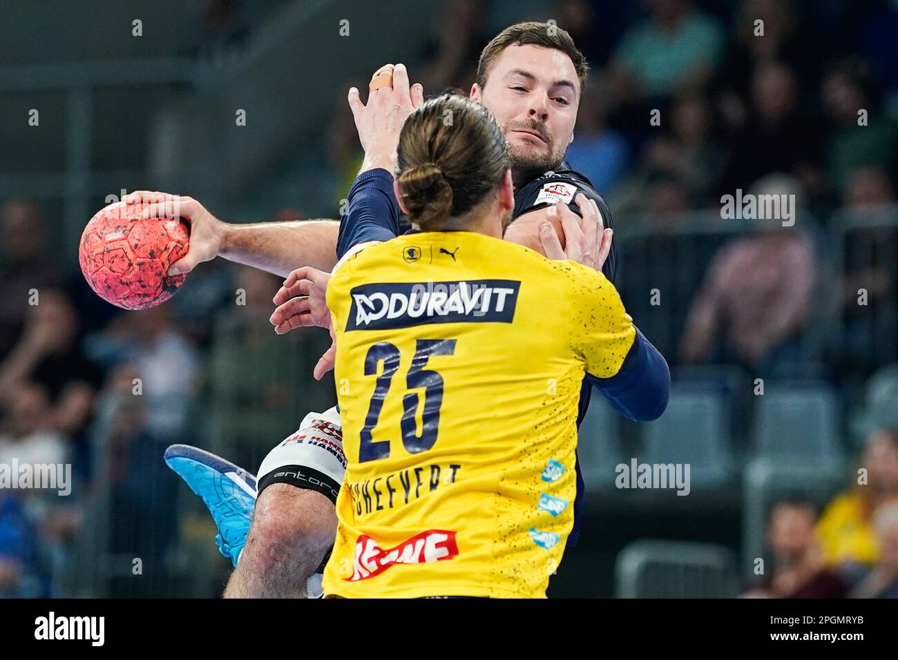 Mannheim, Germany. 23rd Mar, 2023. Handball: Bundesliga, Rhein-Neckar ...