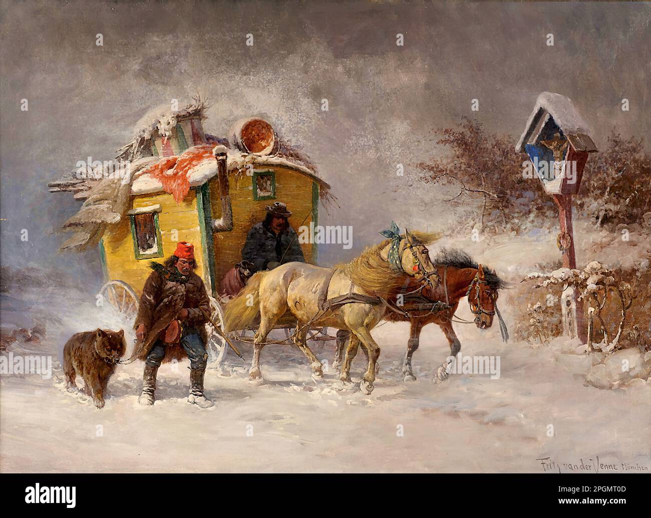 Venne Fritz Van Der - A Strict Winter - German School - 19th and Early ...