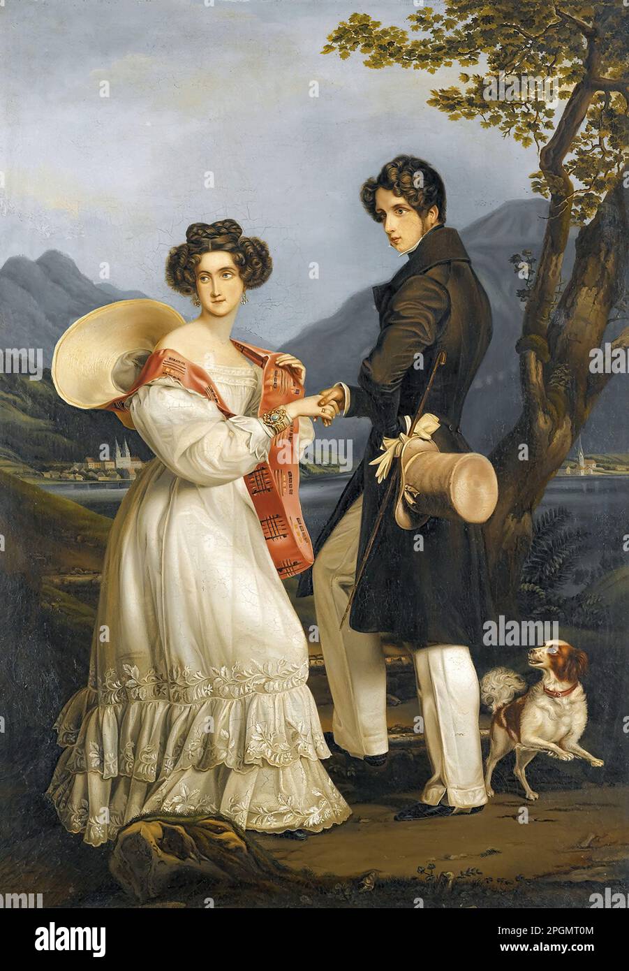 Stieler Joseph Karl - Max Duke of Bavaria and Duchess Ludovica - German ...