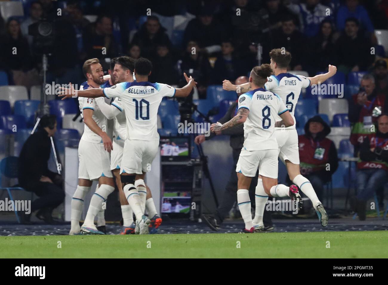 Naples, . 23rd Mar, 2023. Naples, Italy 23.03.2023: Declan Rice score ...