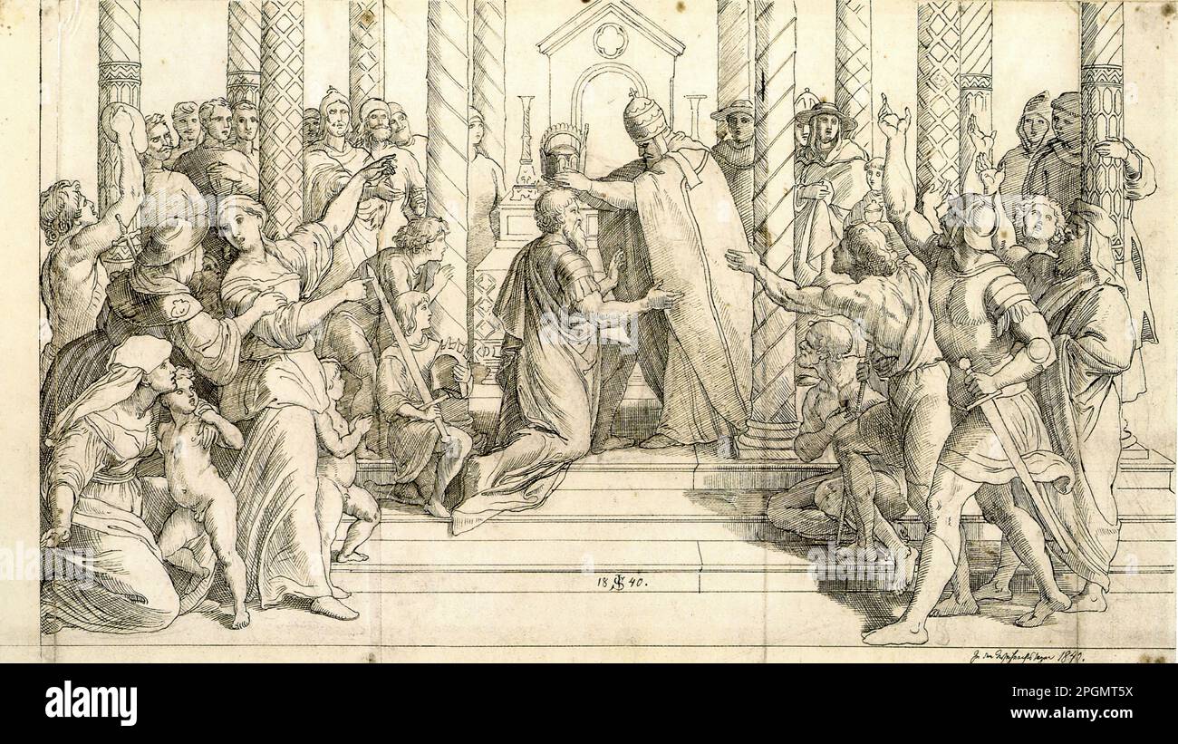 Schnorr Von Carolsfeld Julius - Coronation of Charlemagne - German ...