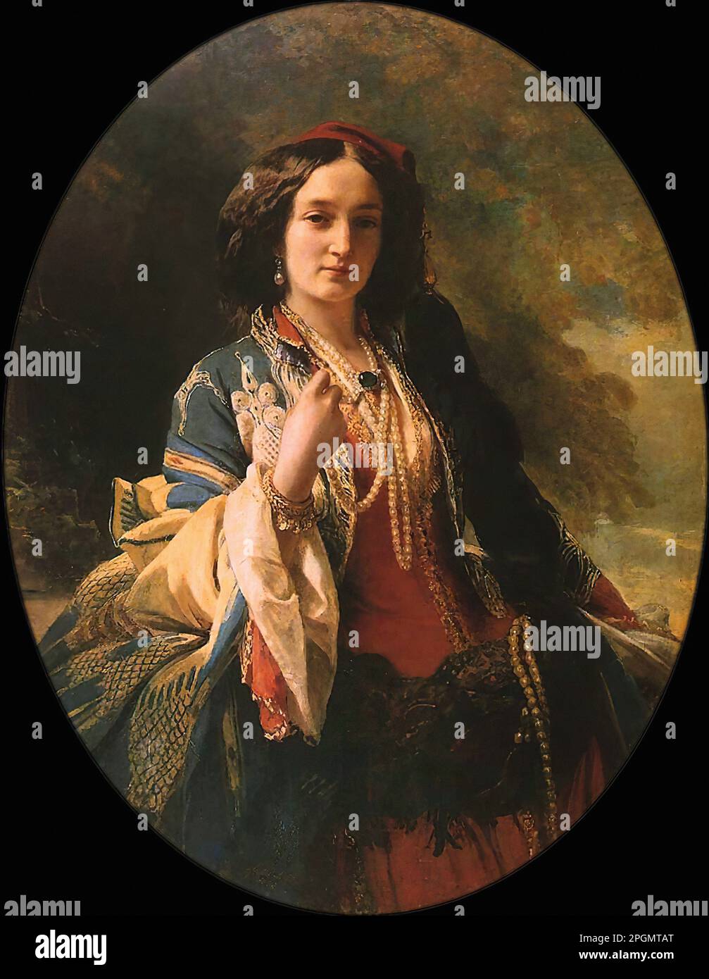 Winterhalter Franz Xavier - Katarzyna Branicka Countess Potocka ...