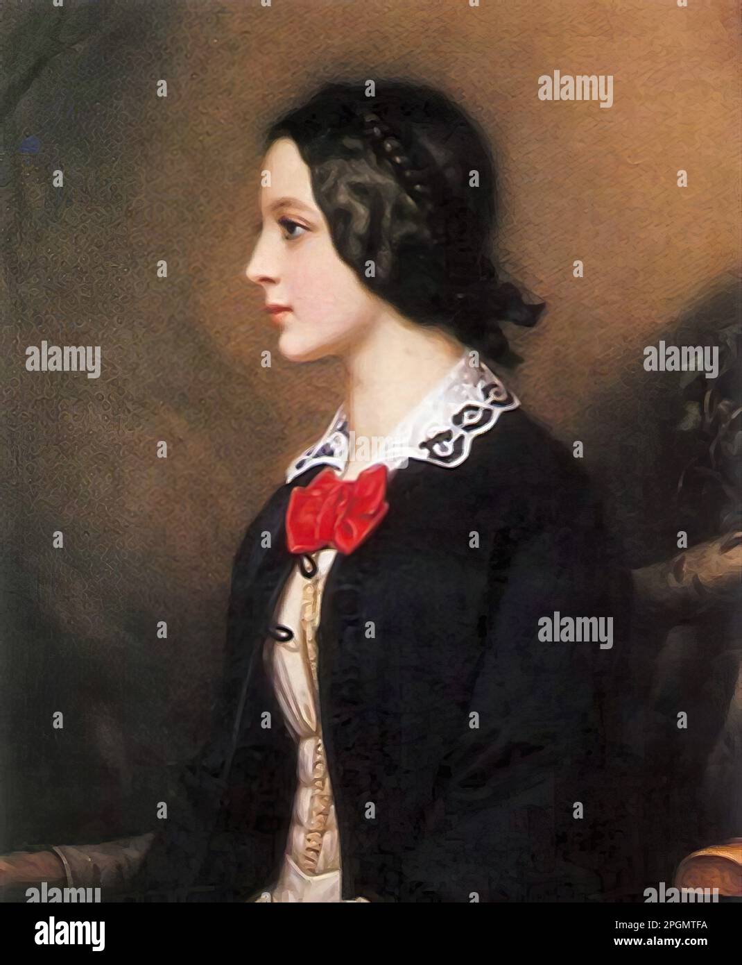 Stieler Joseph Karl - Portrait of Maria Dietsch 1 - German School ...