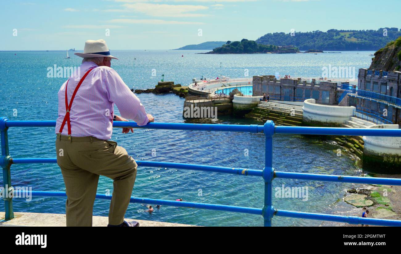 Plymouth, Devon, 06 July 2022; Images of happy days in retirement. A ...