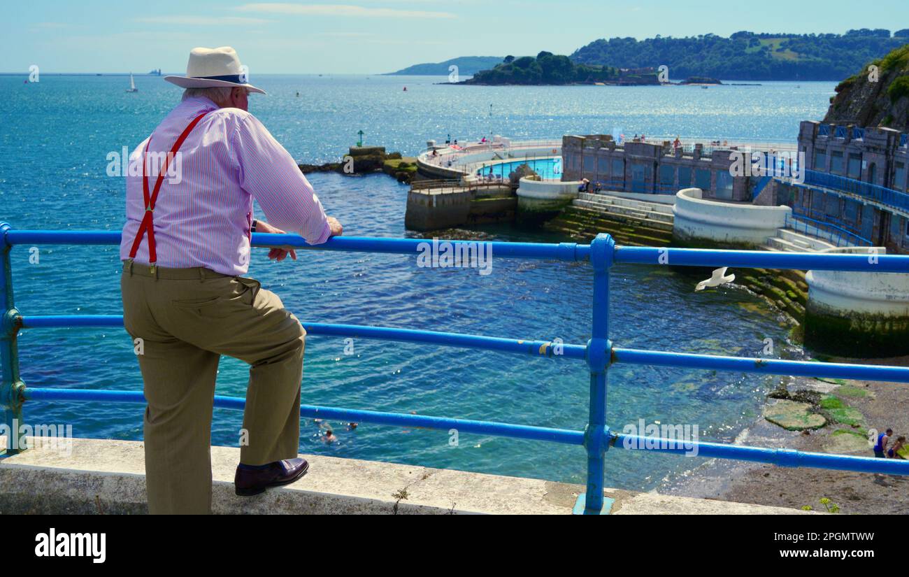 Plymouth, Devon, 06 July 2022; Images of happy days in retirement. A ...