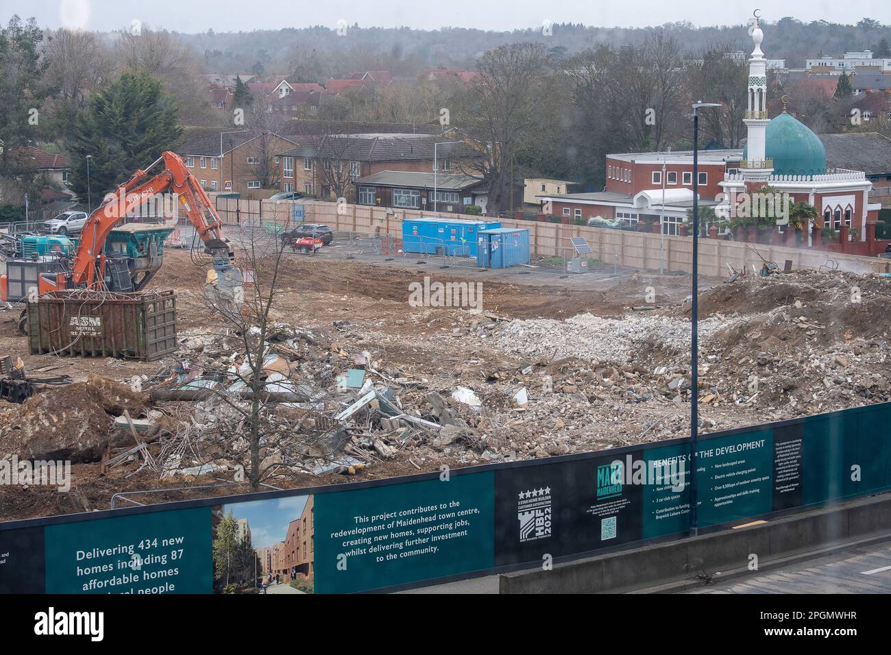 Maidenhead, Berkshire, UK. 23rd March, 2023. The former Magnet Leisure Centre and swimming pool ...