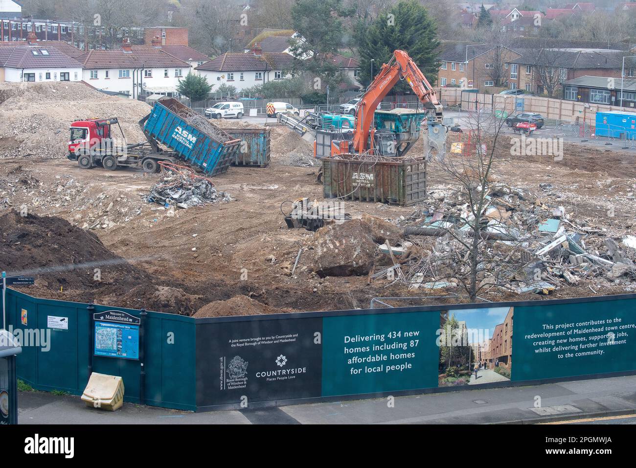 Maidenhead, Berkshire, UK. 23rd March, 2023. The former Magnet Leisure Centre and swimming pool ...