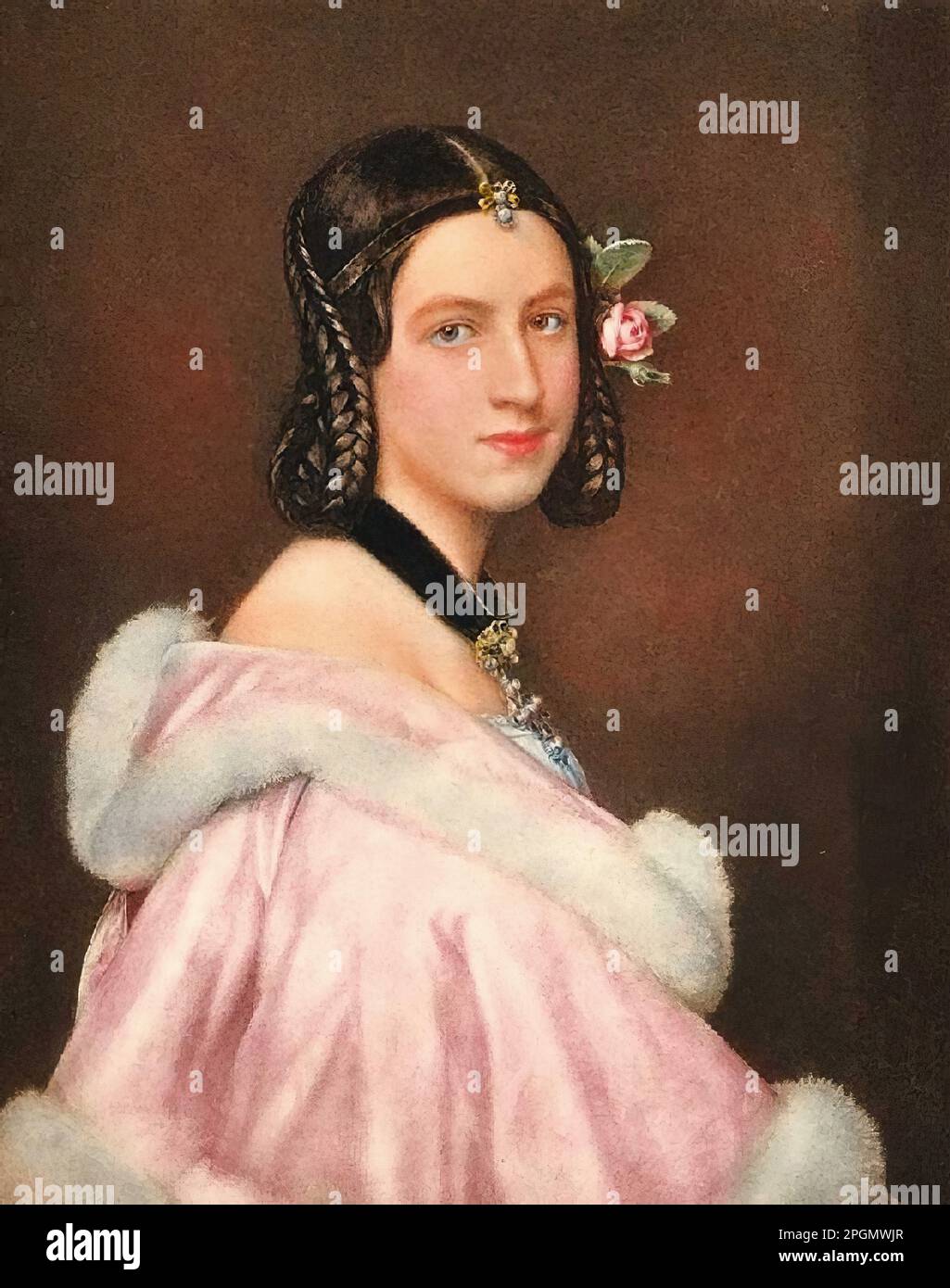 Stieler Joseph Karl - Portrait of Lady Jane Eskine - German School ...