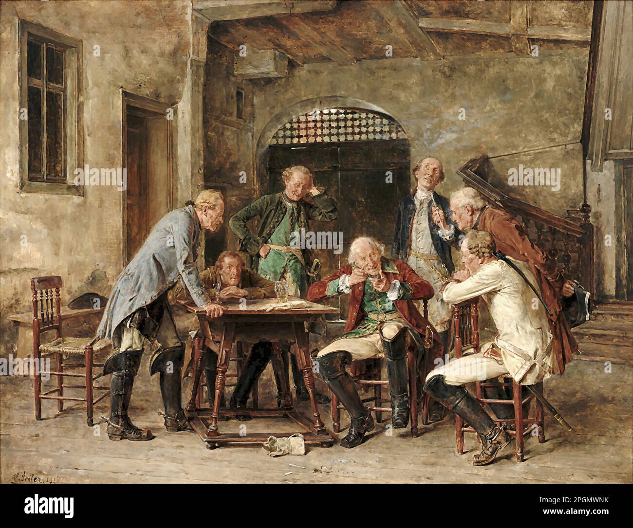 Seiler Carl Wilhelm Anton - Seven Old Captains in Conversation - German ...