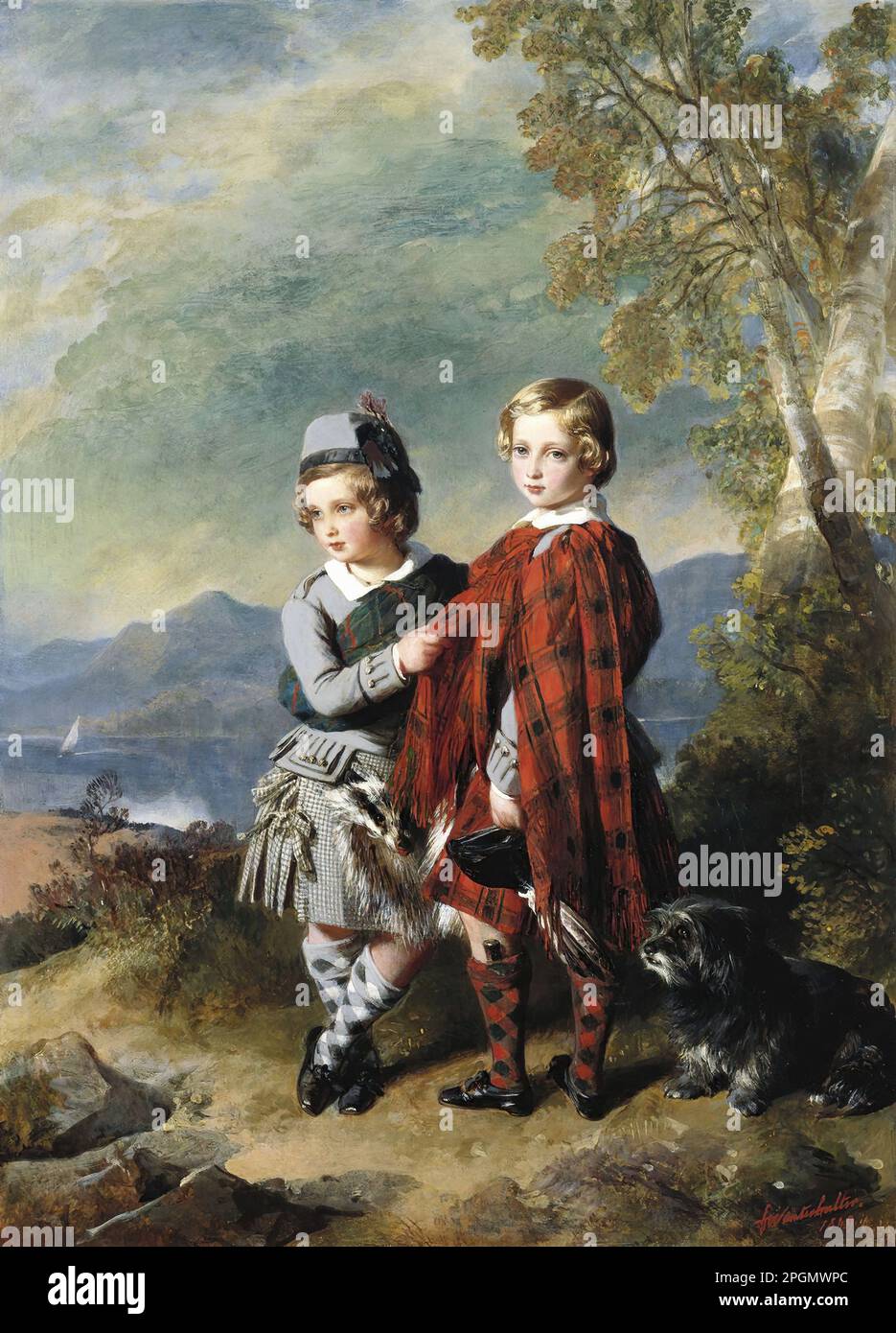 Winterhalter Franz Xavier - Albert Edward Prince of Wales with Prince ...