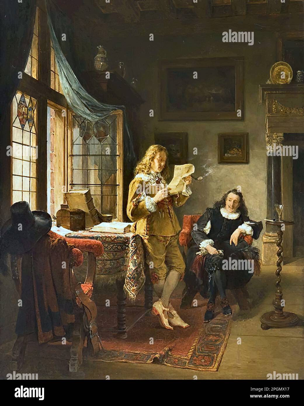 Seiler Carl Wilhelm Anton - The Lecture - German School - 19th Century ...