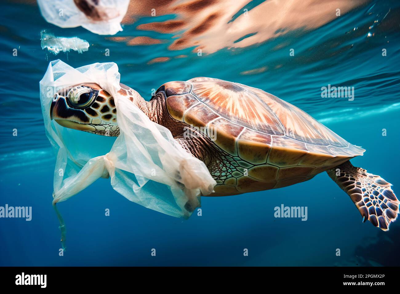 Underwater sea animals plastic hi-res stock photography and images - Alamy