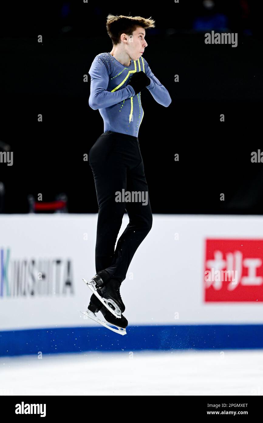 Kyrylo MARSAK (UKR), during Men Short Program, at the ISU World Figure ...