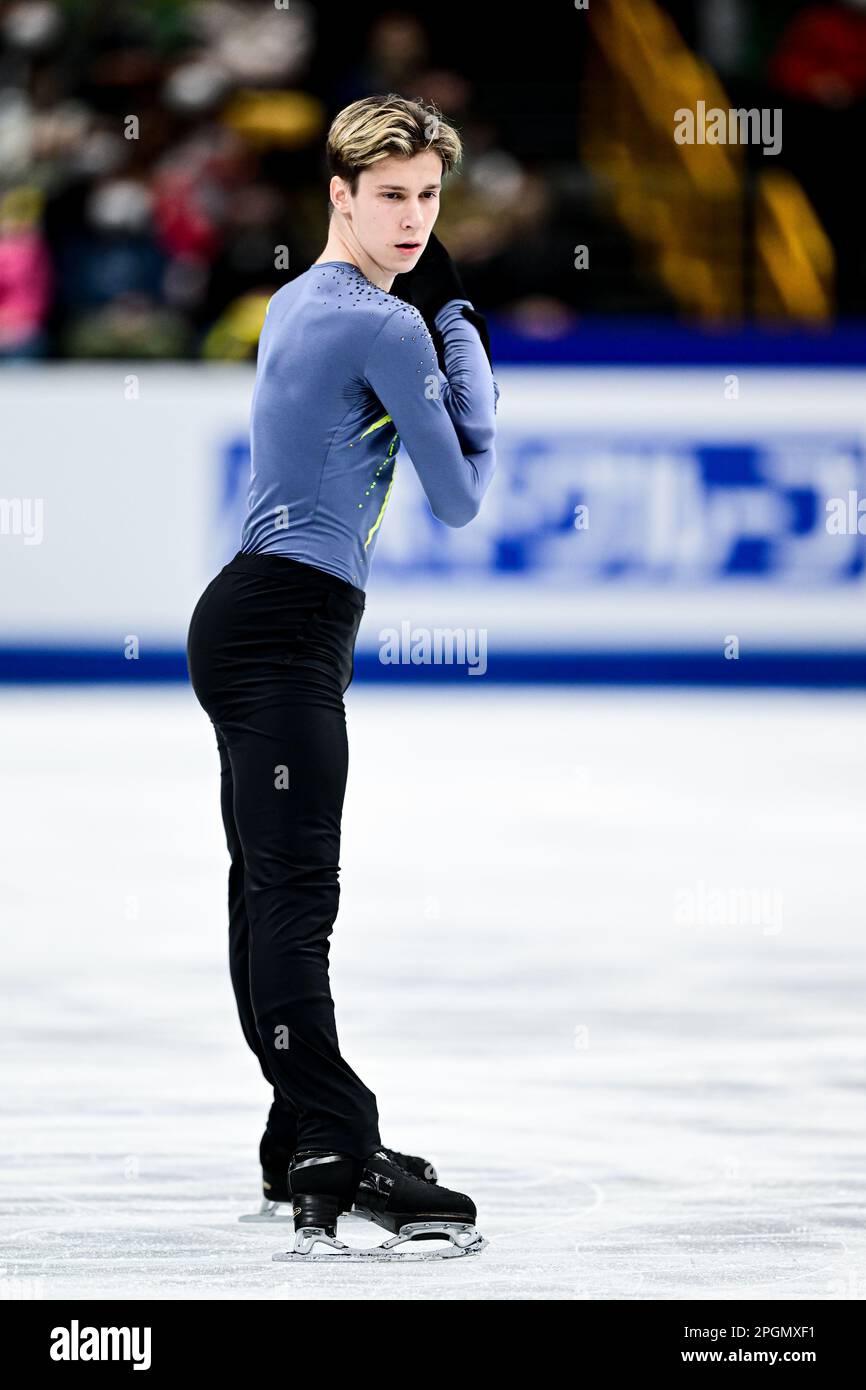 Kyrylo MARSAK (UKR), during Men Short Program, at the ISU World Figure ...