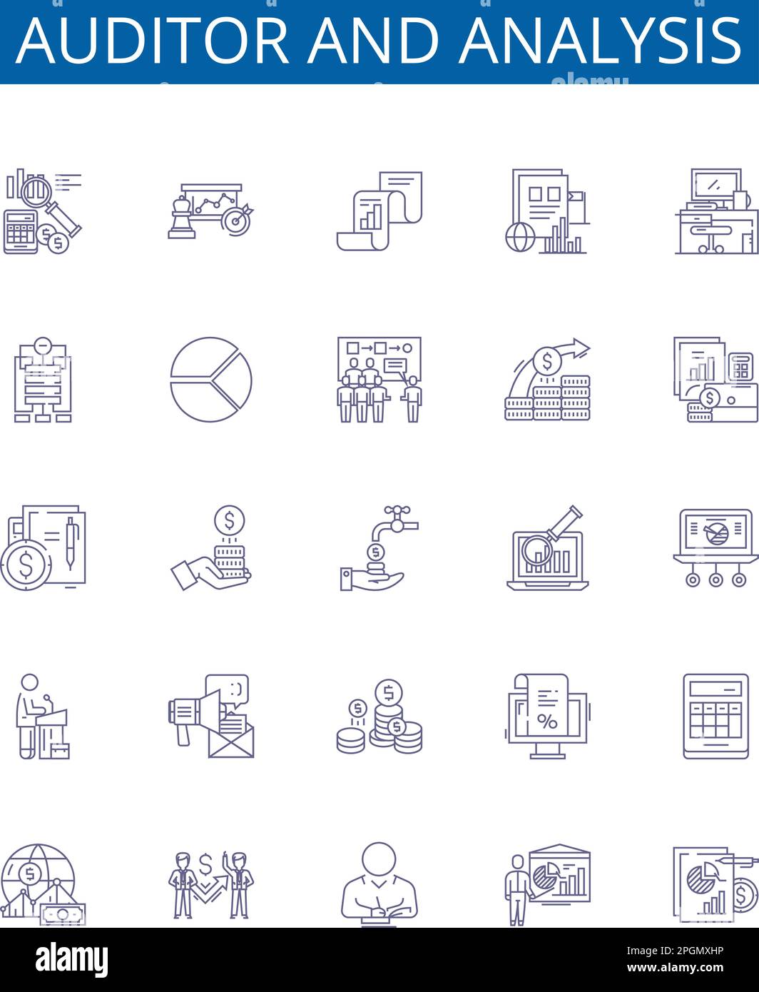 Auditor calculating Stock Vector Images - Alamy