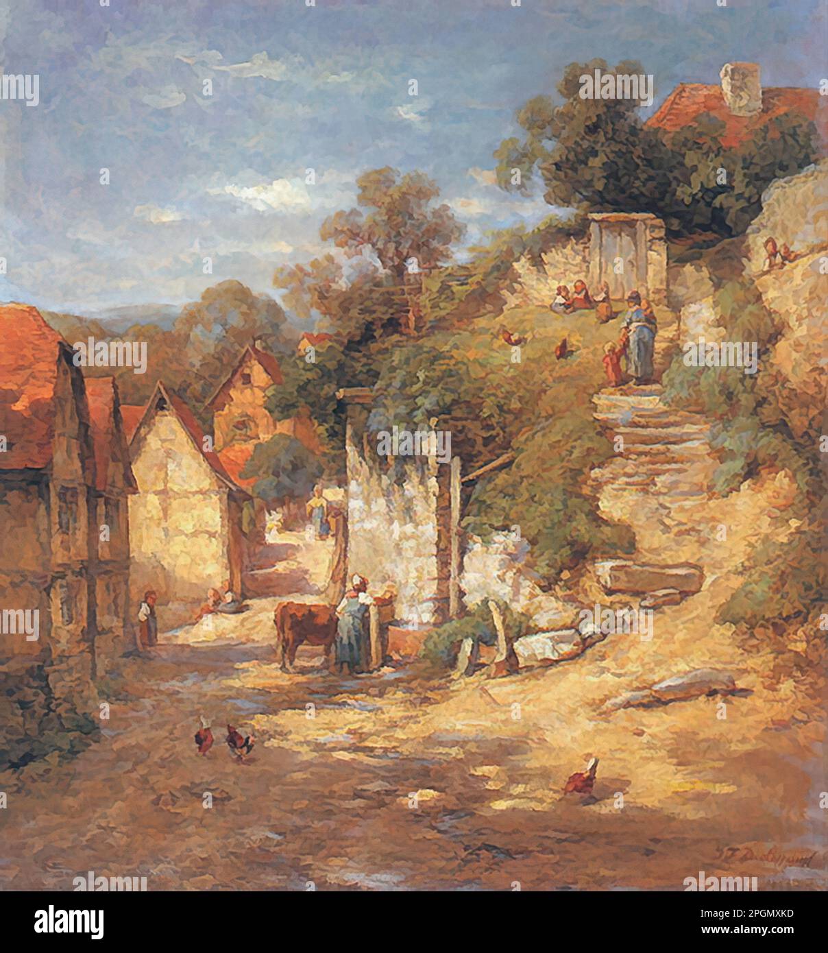 Dielmann Jakob FÃ¼rchtegott - The Steingasse in Kronberg - German ...
