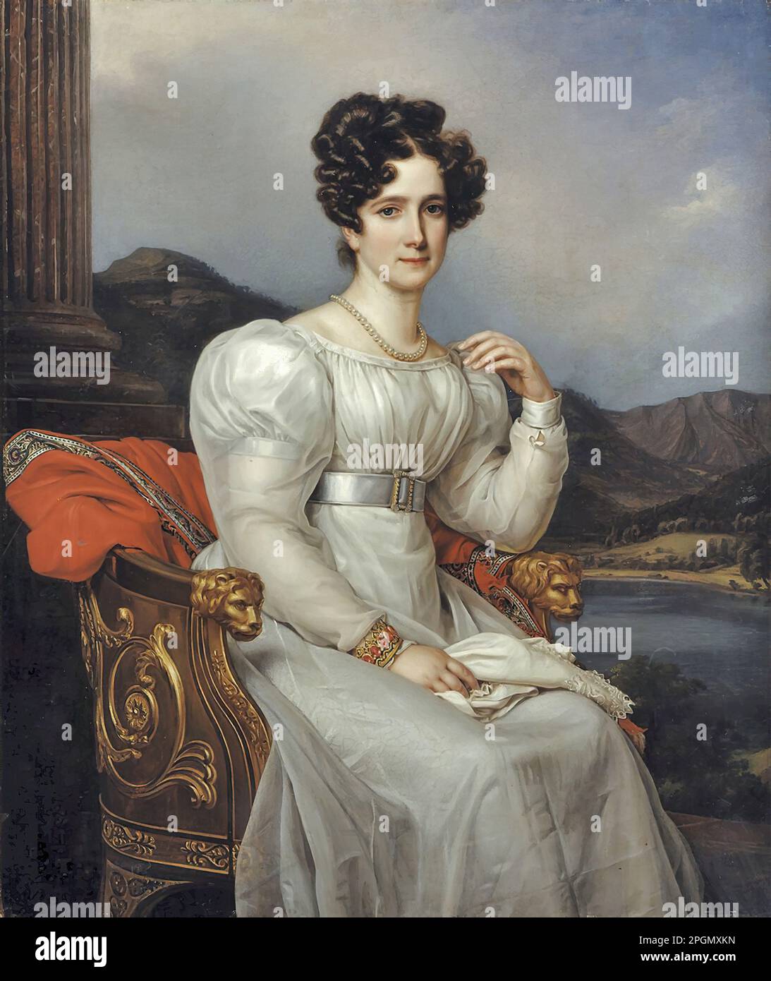 Stieler Joseph Karl - Fredrika Dorotea Wilhelmina Queen of Sweden ...