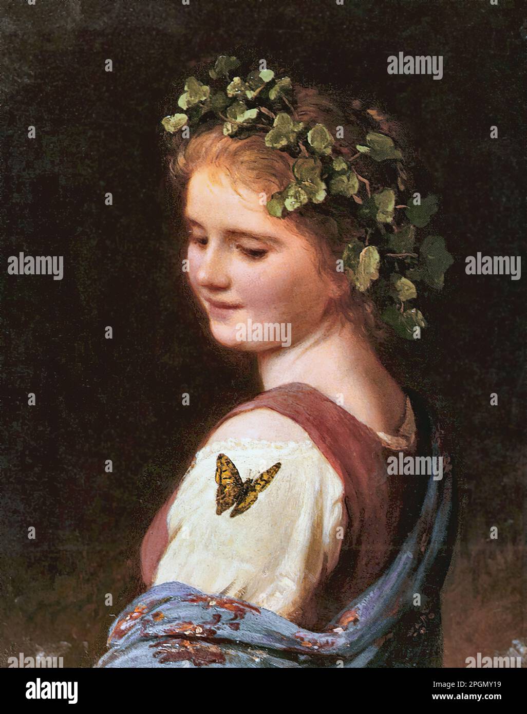 Bremen Johann Georg Meyer Von - the Butterfly - German School - 19th ...