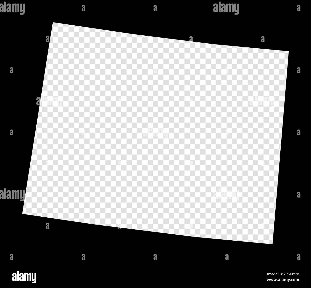 Stencil map of Wyoming. Simple and minimal transparent map of Wyoming ...