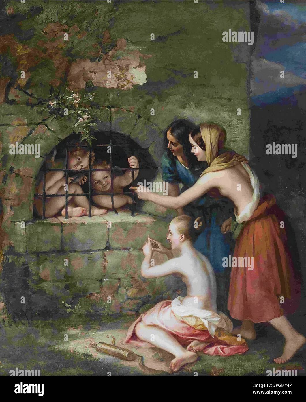 Vegas I Karl - Three Girls Taunt the Captured Cupid's - German School ...