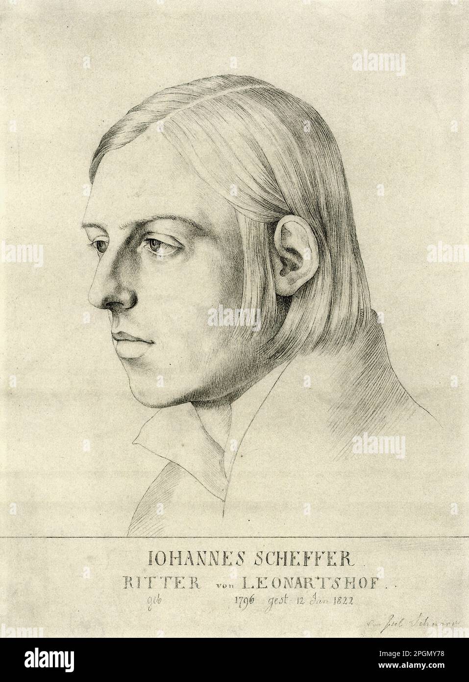 Schnorr Von Carolsfeld Julius - Portrait Of The Johann Evangelist ...