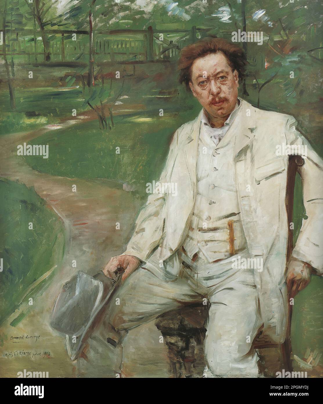 Corinth Lovis - Portrait of Conrad Ansorge Pianist - German School ...