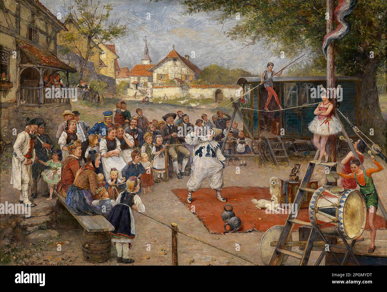 Blume-Siebert Ludwig - the Circus Is in Town - German School - 19th and ...