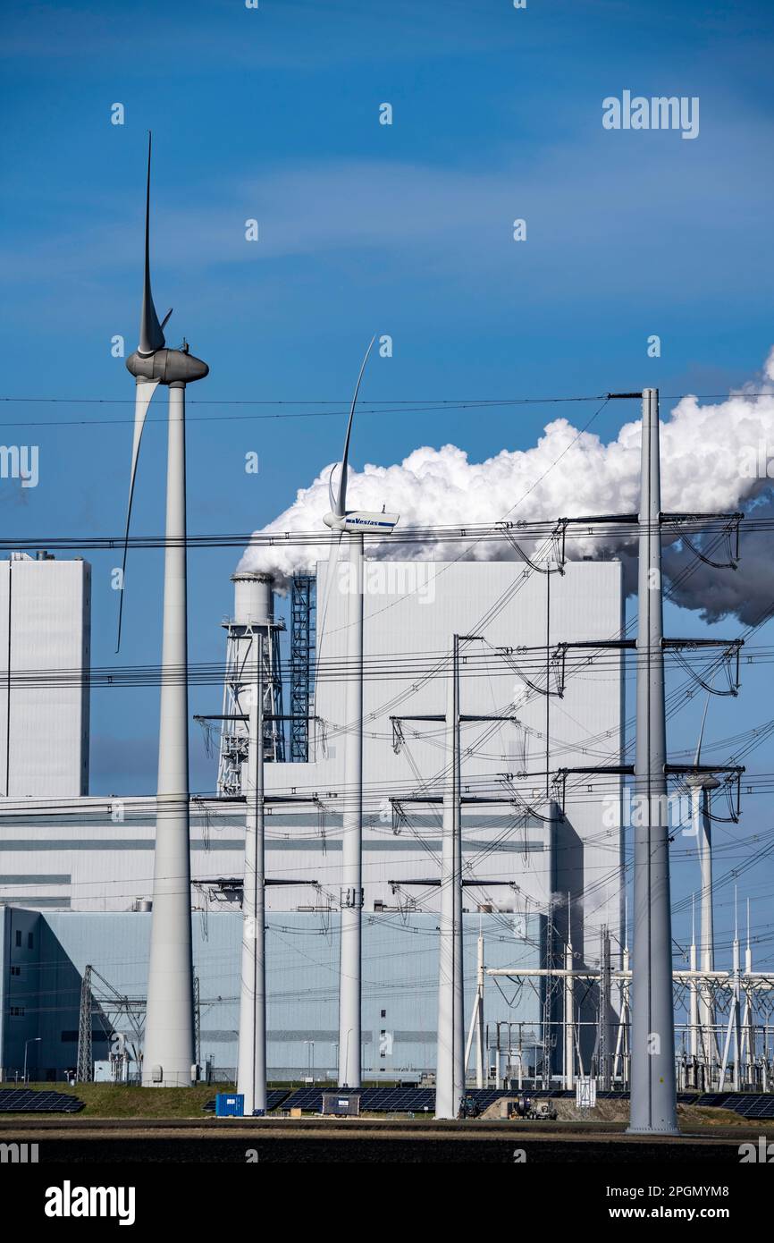 Rwe coal fired power plant eemshavencentrale hi-res stock photography ...