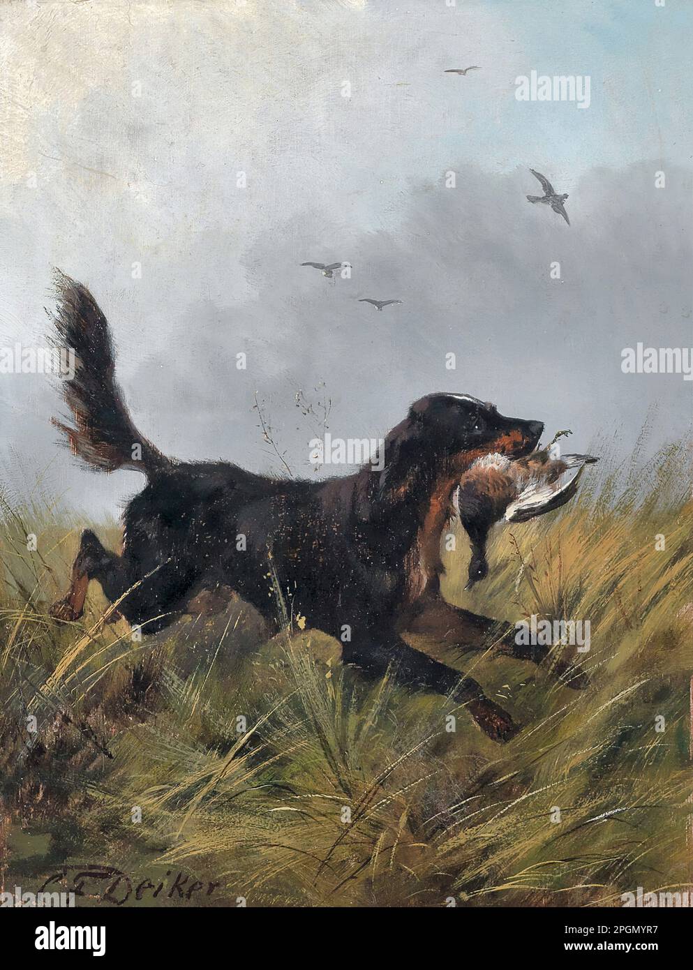 Deiker Carl Friedrich - The Prey - German School - 19th Century ...