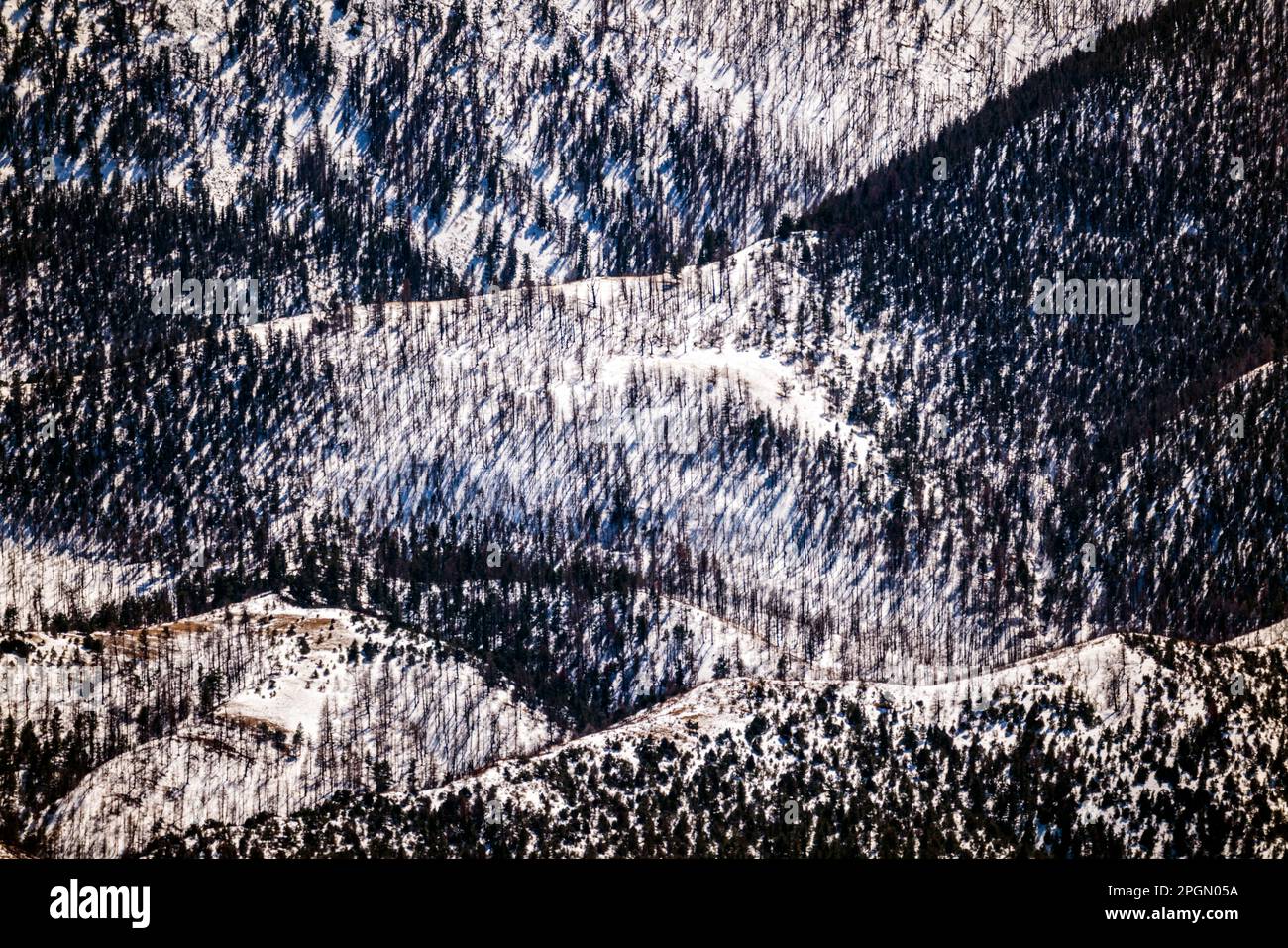 Snow covered Methodist Mountain (11,707' elevation) near Salida ...