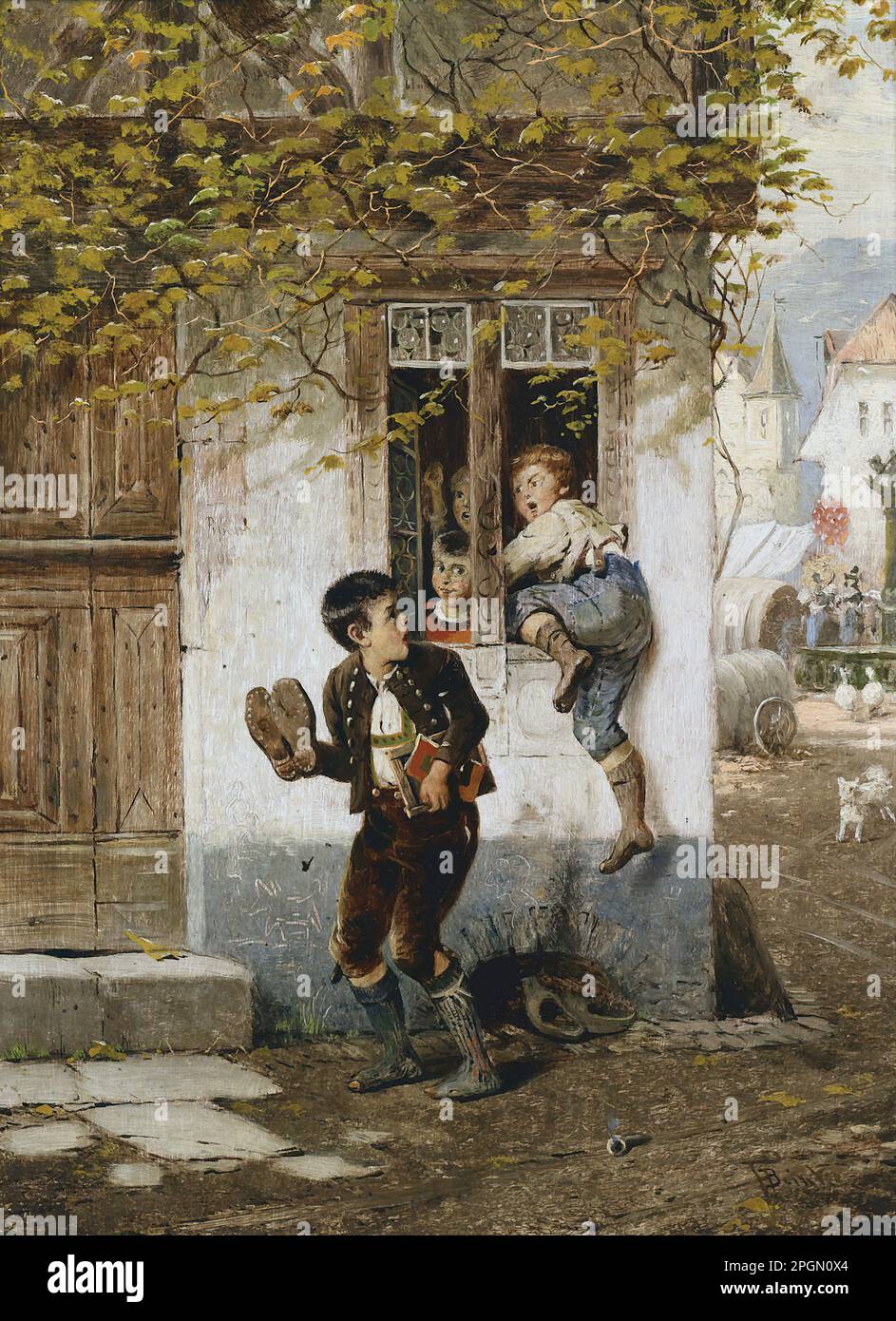 Beinke Fritz - the Truant - German School - 19th Century - Beinke Fritz ...