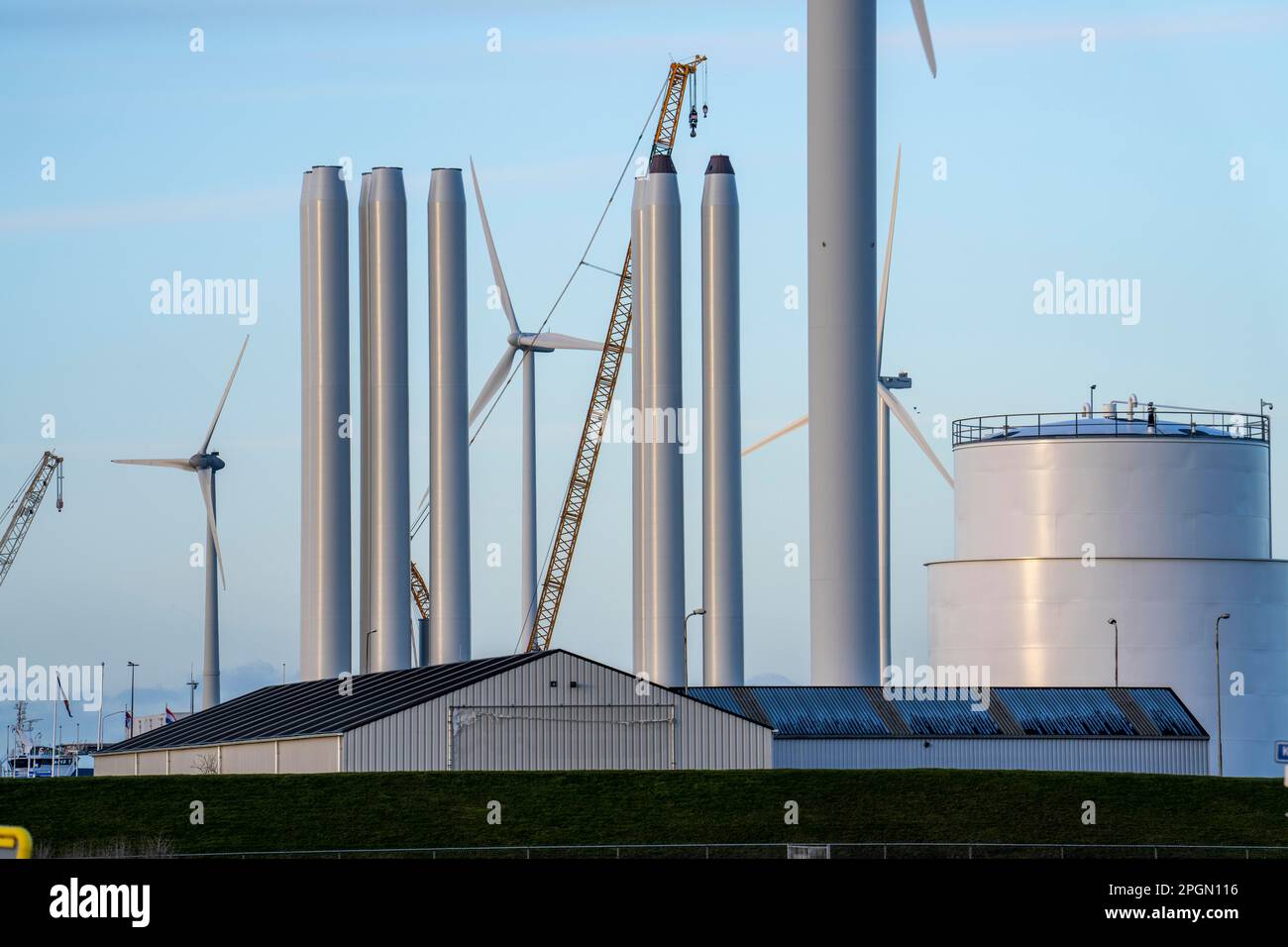 Buss Terminal Eemshaven, logistics hub for the offshore wind farm ...