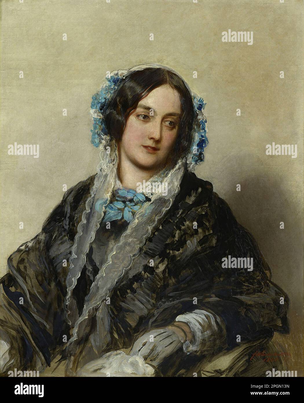 Winterhalter Franz Xavier - Frances Countess of Gainsborough - German ...