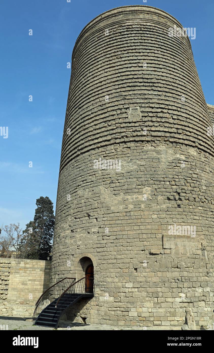 Medieval Maiden Tower in Baku Stock Photo - Alamy