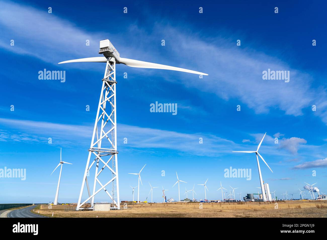 Two-blade rotor, wind turbine with two rotor blades from 2-B Energy in ...