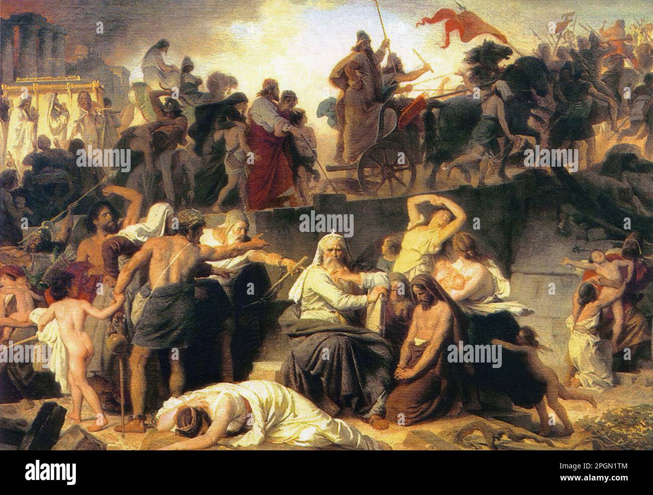Bendemann Eduard Julius Friedrich - Deportation of the Jews to the ...