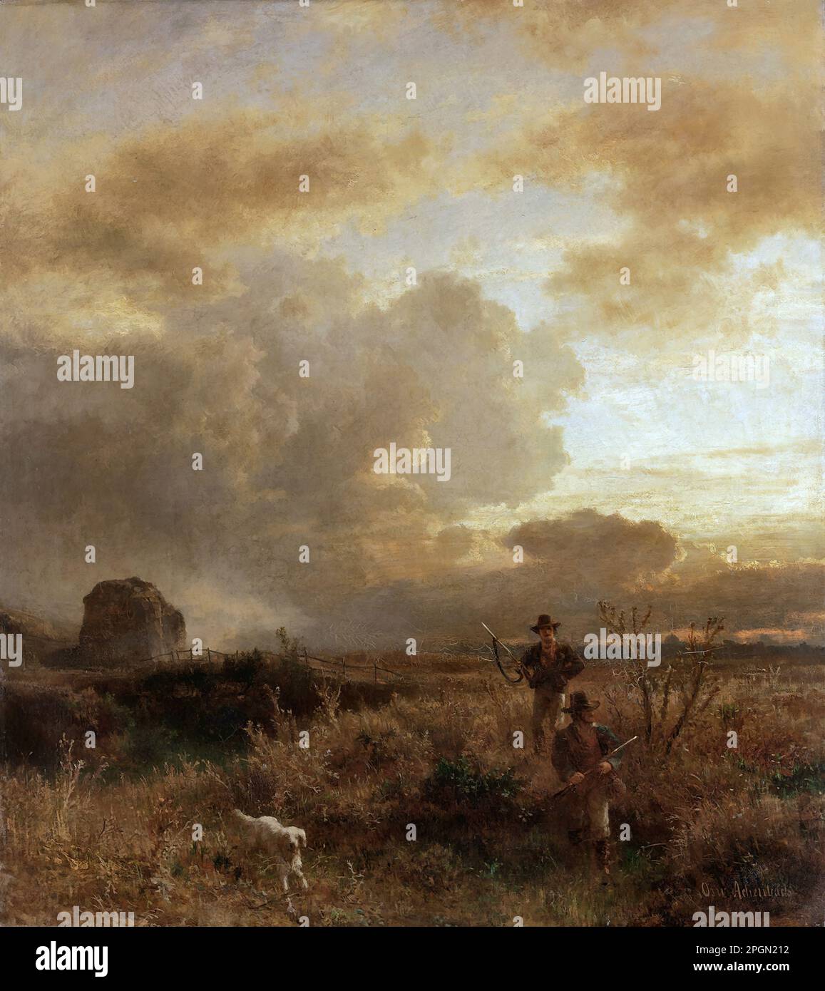 Achenbach Oswald - Aufsteigendes Gewitter in Der Campagna - German ...