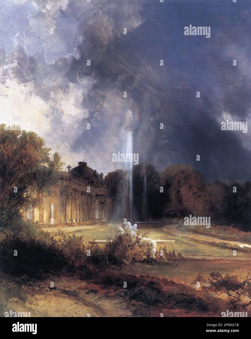 Blechen Carl - Sanssouci Palace - German School - 19th Century ...