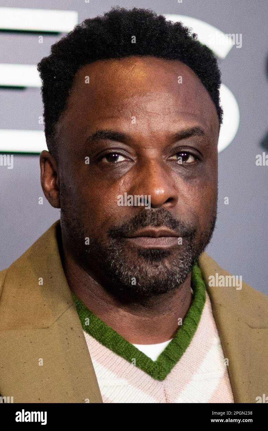 Ariyon Bakare poses for photographers upon arrival at the premiere of ...