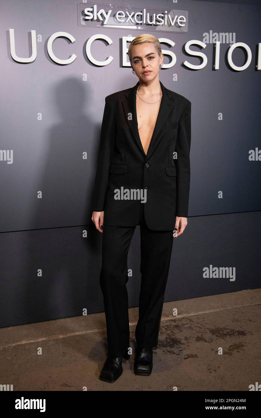 Bee Beardsworth poses for photographers upon arrival at the premiere of ...